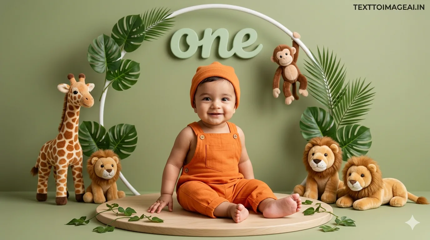 1 Year Baby Girl Photoshoot Ideas Using Gemini Prompt Make Things Easy ...